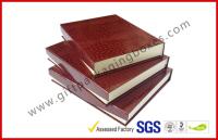 China Leather Magnetic Box Customized Crocodile Leather Paper  Satin Covered Foam for sale