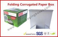 China Foldable Corrugated Paper Box Flue Matt Lamination For Led Light for sale
