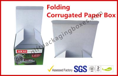 China Foldable Corrugated Paper Box Flue Matt Lamination For Led Light for sale