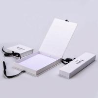 China Paperboard Packaging Gift Box Set 157g  Necklace Bracelet Jewelry With Ribbon Closure for sale