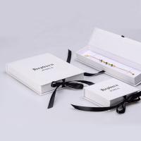 China Paperboard Packaging Gift Box Set 157g  Necklace Bracelet Jewelry With Ribbon Closure for sale
