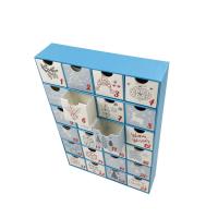 China Gift Paper Cardboard Christmas Candy Box Luxury Drawer Chocolate Advent Calendar Box for sale