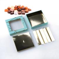China Cardboard Chocolate Packaging Boxes Varnishing 2mm Paperboard With Clear Window for sale