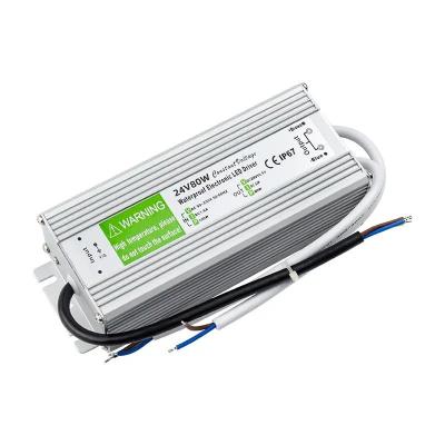 China 80W 6.7A Waterproof 12V LED Power Supply IP67 For LED Modules Strip Light for sale
