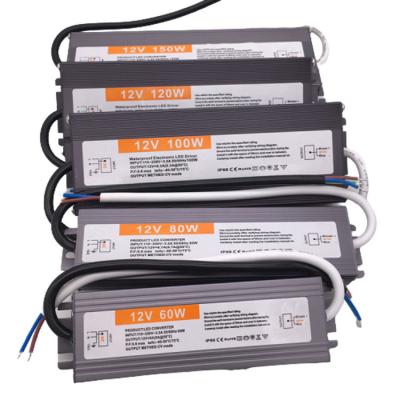 China Ip67 Slim LED Switching Waterproof Power Supply Ultra Thin 120w 150w 200w 300w 400w for sale