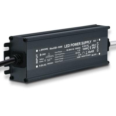 China Dimmable 100W UL LED Power Supply 110V AC 12V 24V 36V 48V Transformer LED Driver for sale