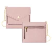 China Fashionable Design Custom Logo Keychain Compact Female Card Wallet for sale