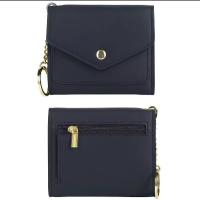 China Fashionable Design Custom Logo Keychain Compact Female Card Wallet for sale