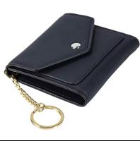 China Fashionable Design Custom Logo Keychain Compact Female Card Wallet for sale