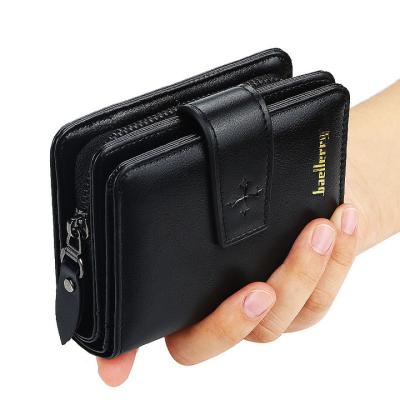 China Wholesale Stylish Pu Leather Wallet Men Simple Casual Short Purse Male Wallet for sale