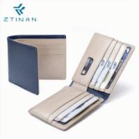 China Factory New Design Top Full Grain Genuine Leather Rfid Slim Men Wallet With Customization for sale