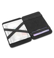 China OEM slim front pocket elastic band cash clip wallet men's magic wallet for sale