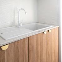 China Modern Style Matt Finish Melamine Kitchen Cabinet For Apartment for sale