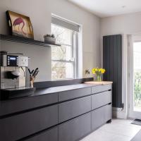 China Customized Matt Lacquer Kitchen Cabinets Modern Style Kitchen Cabinets Designs for sale