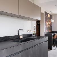 China Customized Matt Lacquer Kitchen Cabinets Modern Style Kitchen Cabinets Designs for sale