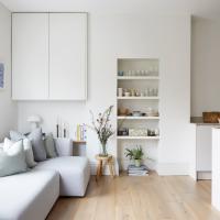 China Hot Selling Modern Style Kitchen Cabinets White Simple Kitchen Cabinets Design for sale