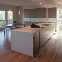 China Metallic Grey PVC Kitchen Cabinet Modern Modular Wood for sale