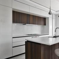 China High Gloss Lacquer Kitchen Cabinet 18mm Waterproof Plywood Board L Shaped with Island for sale
