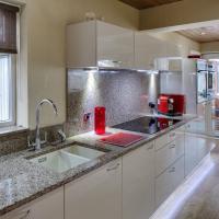 China Modern Style Plywood Kitchen Cabinet High Gloss  Lacquer Kitchen Cabinets for sale