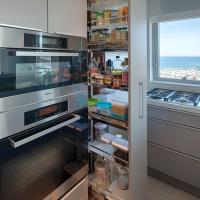 China PVC Board Custom Kitchen Cabinet Modern Matte Grey for sale