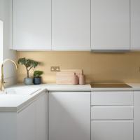 China Handless Plywood PVC Kitchen Cabinet Modern Modular for sale