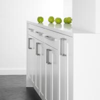 China American White Shaker Lacquer Wooden Kitchen Cabinets with 18mm Plywood Carcass and Blum Soft Close Hardware for sale