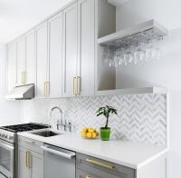 China American White Shaker Lacquer Wooden Kitchen Cabinets with 18mm Plywood Carcass and Blum Soft Close Hardware for sale