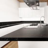 China White Gloss Acrylic U Shaped Kitchen Modern Cabinet Set Modular for sale