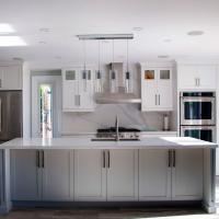 China OEM White Shaker Lacquer Kitchen Cabinets 18mm Carcass Custom Sizes for Modern Kitchen for sale
