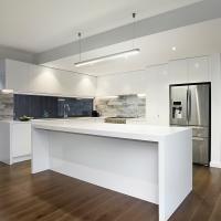 China Popular White Simple Style Kitchen Cabinet Design Wholesale Modular Kitchen Cabinet for sale