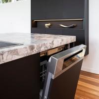 China White Black Lacquer Kitchen Cabinets Furniture Pantry Cabinet for sale