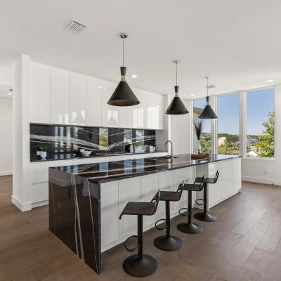 China Home Kitchen Cabinets Modern Design High Gloss White Kitchen Cabinets For Sale for sale
