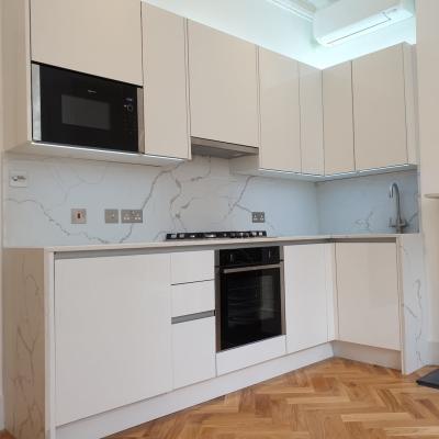 China White High Gloss Cupboard Acrylic Kitchen Cabinet Modern Modular for sale