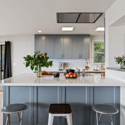 China Gray Shaker Lacquer Kitchen Cabinet Furniture Interior Idea Kitchen Cabinets for sale