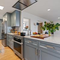 China Gray Shaker Lacquer Kitchen Cabinet Furniture Interior Idea Kitchen Cabinets for sale