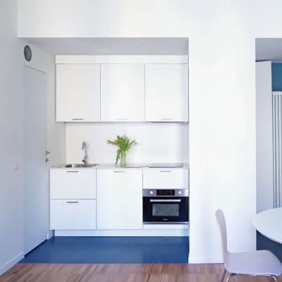 China Melamine Small Kitchen Cabinet Set With Stainless Steel 304 Handle for sale