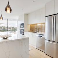 China White Rose Gold Lacquer Kitchen Complete Set Modern Kitchen Cabinets for sale