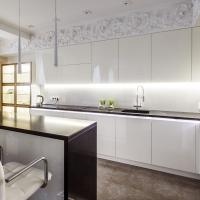 China Customized Simple White Lacquer High Gloss Kitchen Cabinet Modern Furniture for sale
