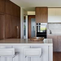China Durable OEM Melamine Kitchen Cabinet  Wood Grain Modular Kitchen Sink Cabinet for sale