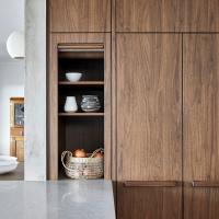 China Durable OEM Melamine Kitchen Cabinet  Wood Grain Modular Kitchen Sink Cabinet for sale
