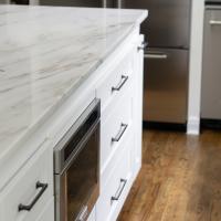 China L Shaped  Solid Wood Kitchen Pantry Cabinet Contemporary Shaker Style for sale