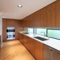 China Brown Wood Veneer  Kitchen Cabinet Complete Full Home Custom for sale