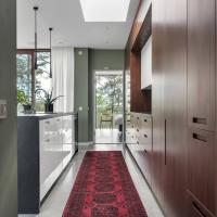 China Complete Modern Kitchen Matt Small  Wood Cabinet Handless for sale
