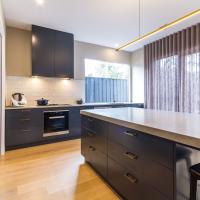 China Black Melamine Open Kitchen Cabinet Free Designs Custom Complete Kitchen Island for sale