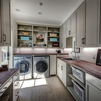 China Custom Dark Grey Shaker Bathroom Cabinet with 304 Stainless Steel Sink 580mm Base Unit for sale