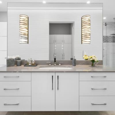 China Lacquer Painting Ceramic Basin Bathroom Vanity With Mirror Wall Mounted White Plain High Gloss for sale