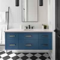 China Contemporary Bathroom Vanity Units Cabinet Flat Panel Lacquer Modern Toilet for sale