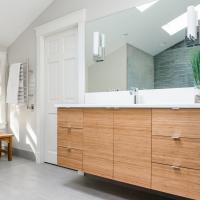 China Melamine Wall Mounted Plywood Bathroom Vanity Units MDF Freestanding Vanity Unit Flat Panel for sale
