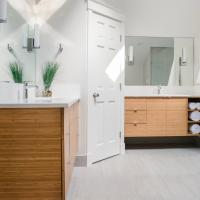 China Melamine Wall Mounted Plywood Bathroom Vanity Units MDF Freestanding Vanity Unit Flat Panel for sale