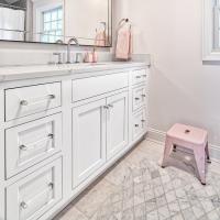 China American White Lacquer Bathroom Vanity Shaker Style 580mm Base Cabinet for sale